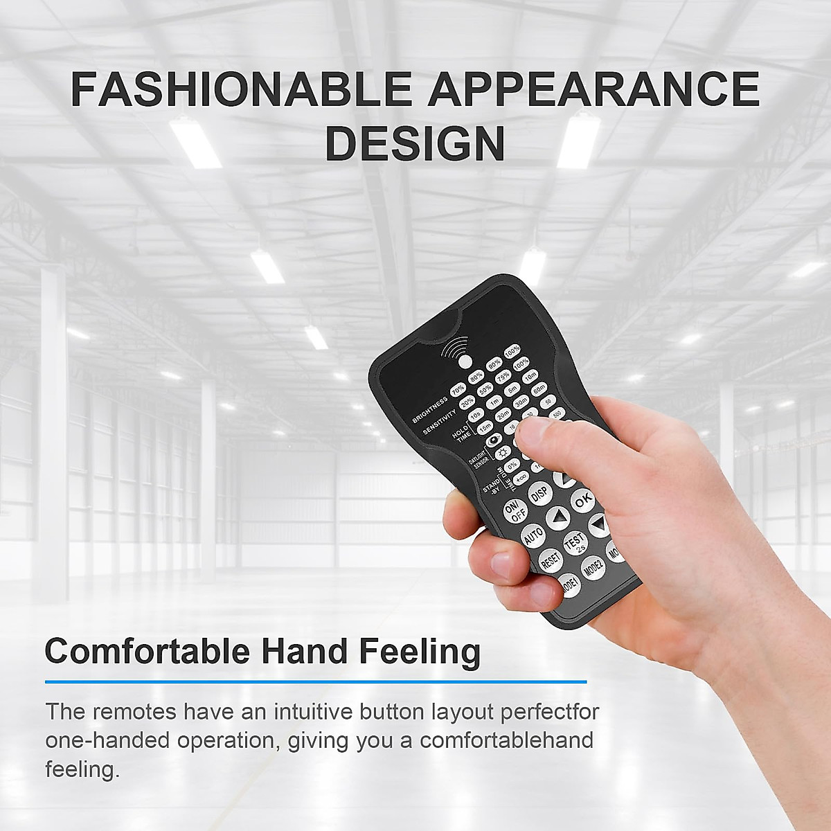 RC-100 Sensor Remote Control Programmer for LED Linear High Bay and UFO High Bay Light，360° Microwave Sensor