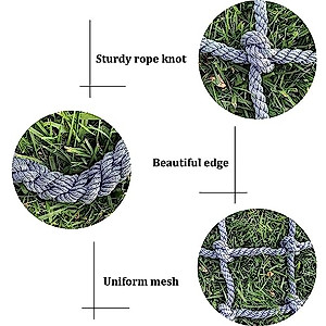 EkiDaz HXRW Rope Net Climbing Rope Net for Kids Multi-Purpose Protective Safety Net Outdoor Climbing Cargo Netting Playground Sets for Backyards (Size : 3 * 5m(9.9 * 15.15ft))