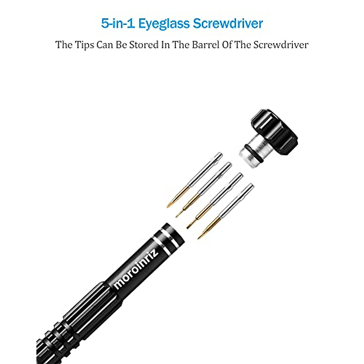 Eyeglass Repair Kit with Screws and Nose Pads, Pocket Size Optical Screwdriver, Micro Glasses Tightening/Fixing Tools, 4 in 1 Magnetic Small Screw Driver for Eye Glasses, Laptop, Watches, Electronics