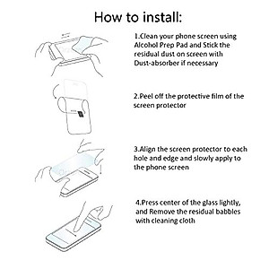 Orzero (3 Pack) Compatible for LG V60 ThinQ Tempered Glass Screen Protector, 9 Hardness HD Anti-Scratch (Lifetime Replacement)