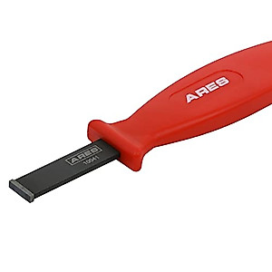 ARES 10041 – Tungsten Carbide Scraper – 5-8-Inch-Wide Blade – Tungsten Carbide Blade Tip with Abrasive Finish – Removes Residue from Steel, Aluminum, and More
