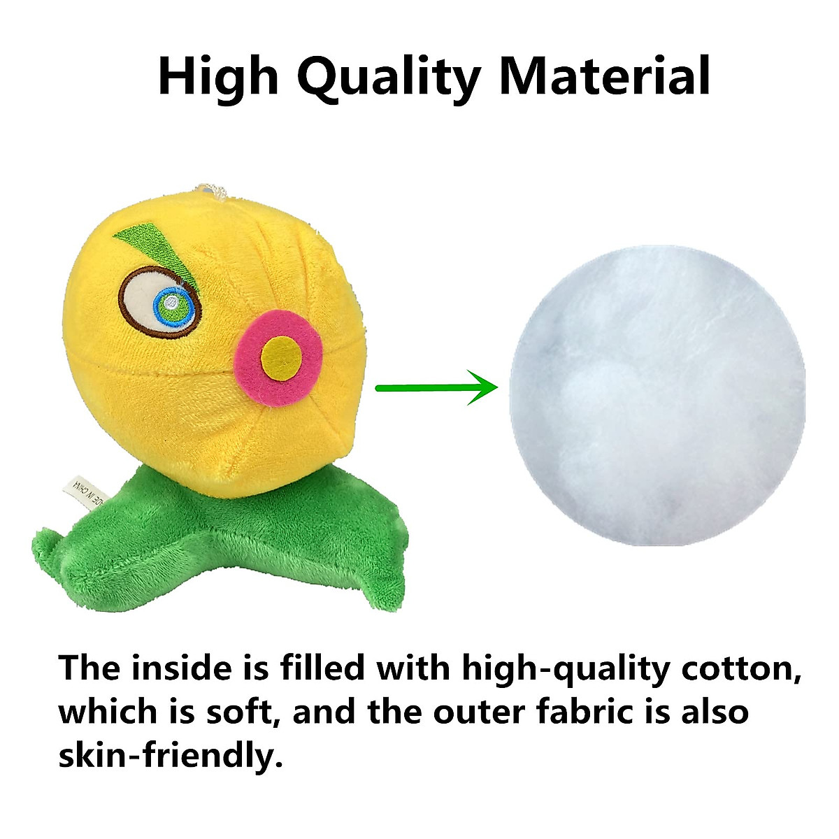 Suyudian 3 PCS PVZ Plant and Zombies Plush Plants Sets 1 2 Stuffed Soft Toys Laser Beans, Star Fruit, Citron, PVZ Figure Doll,Great Gifts for Boys and Girls New