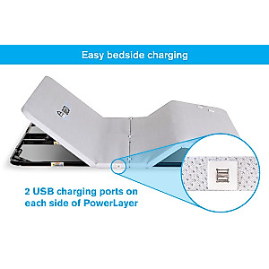 BedJet Adjustable Bed Frame - New Technology - Ultra-Slim 1.75" Thick Zero Clearance Legless Design for Any Bed Including Platform & Storage beds - Zero Gravity, Anti-Snore (Queen Frame Only)