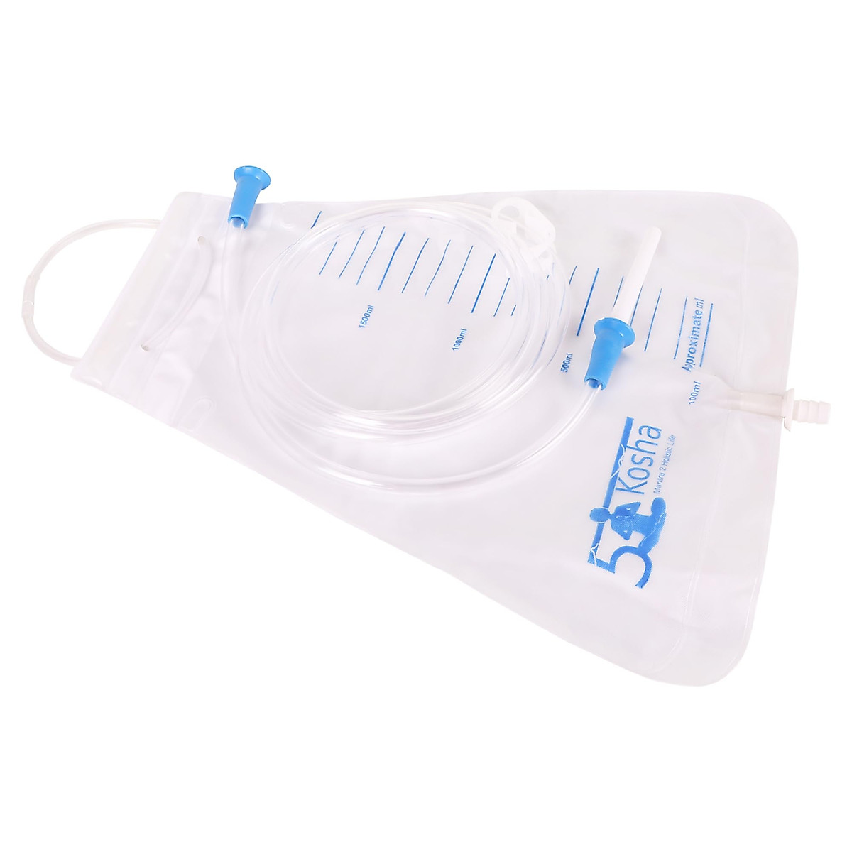 5KOSHA Super Economical Enema Bag Kit (2 Quart) - BPA and Latex Free - Foldable and Compact (Pack of 1)