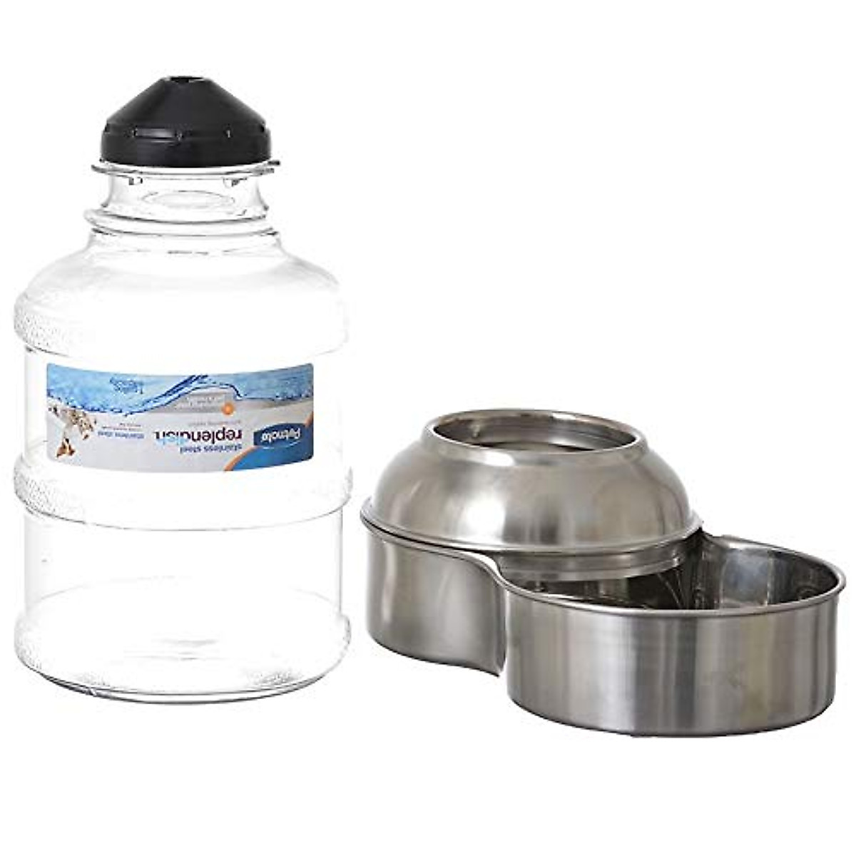 Petmate Stainless Steel Replendish Waterer, Small (24345S)