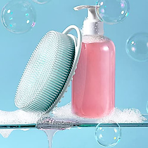 Freeman Premium Exfoliating Silicone Body Scrubber, Easy to Use, Long Lasting, Deep Cleansing On Skin, Better Than Loofahs, Perfect for Men & Women, Hygienic, Cruelty Free & Vegan, 1 Count