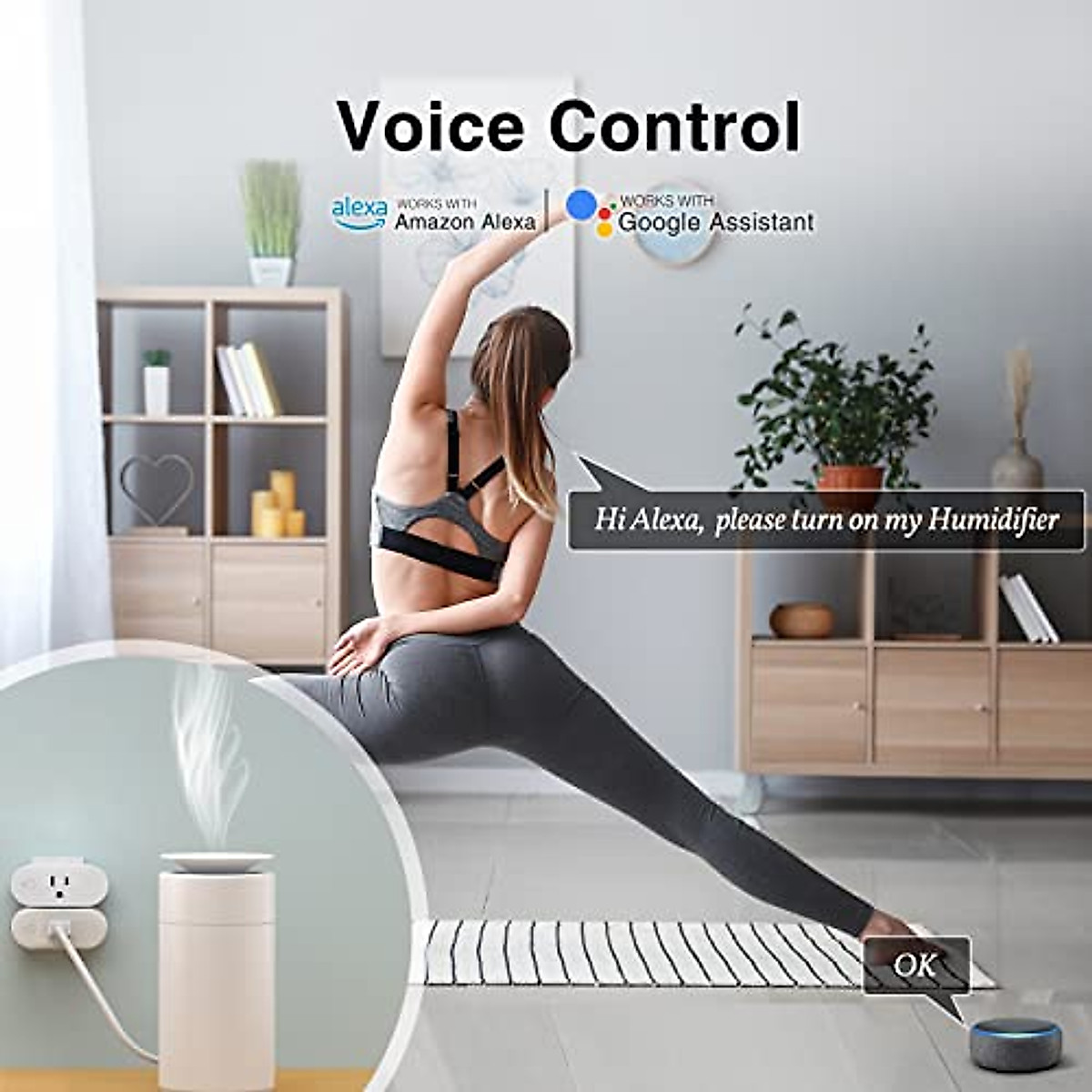 OHMAX Smart Plugs That Work with Alexa, Google Assistant, and Smart Life Apps (4 Pack)