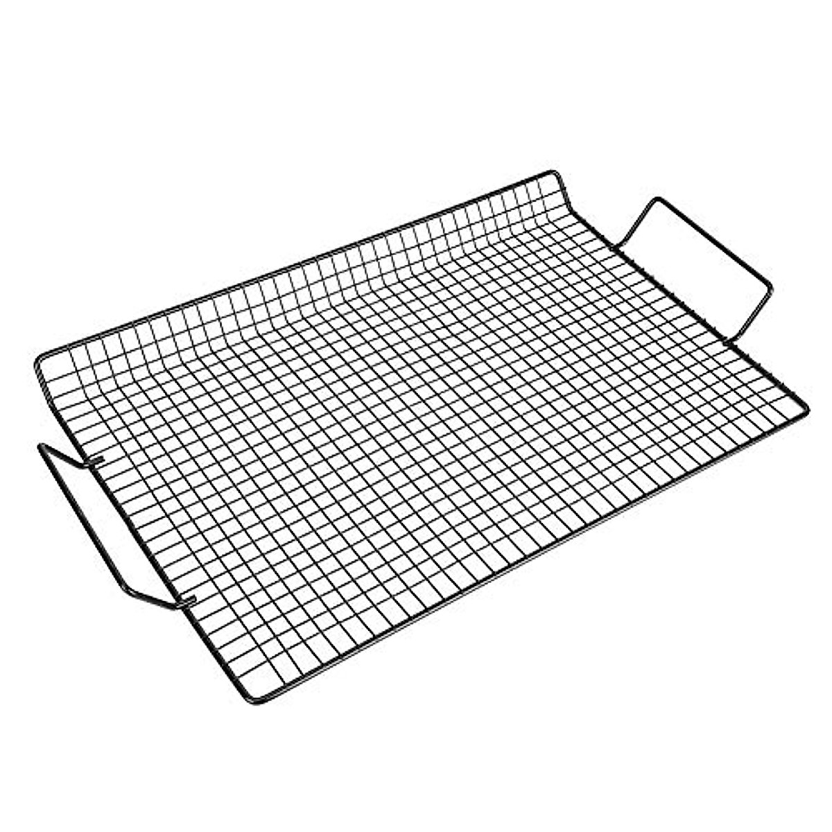 Barbecue Net, Portable Handle Iron Non-Stick BBQ Rack Barbecue Wire Mesh Grill Net for Family Gatherings, Garden Parties, picnics and Camping.