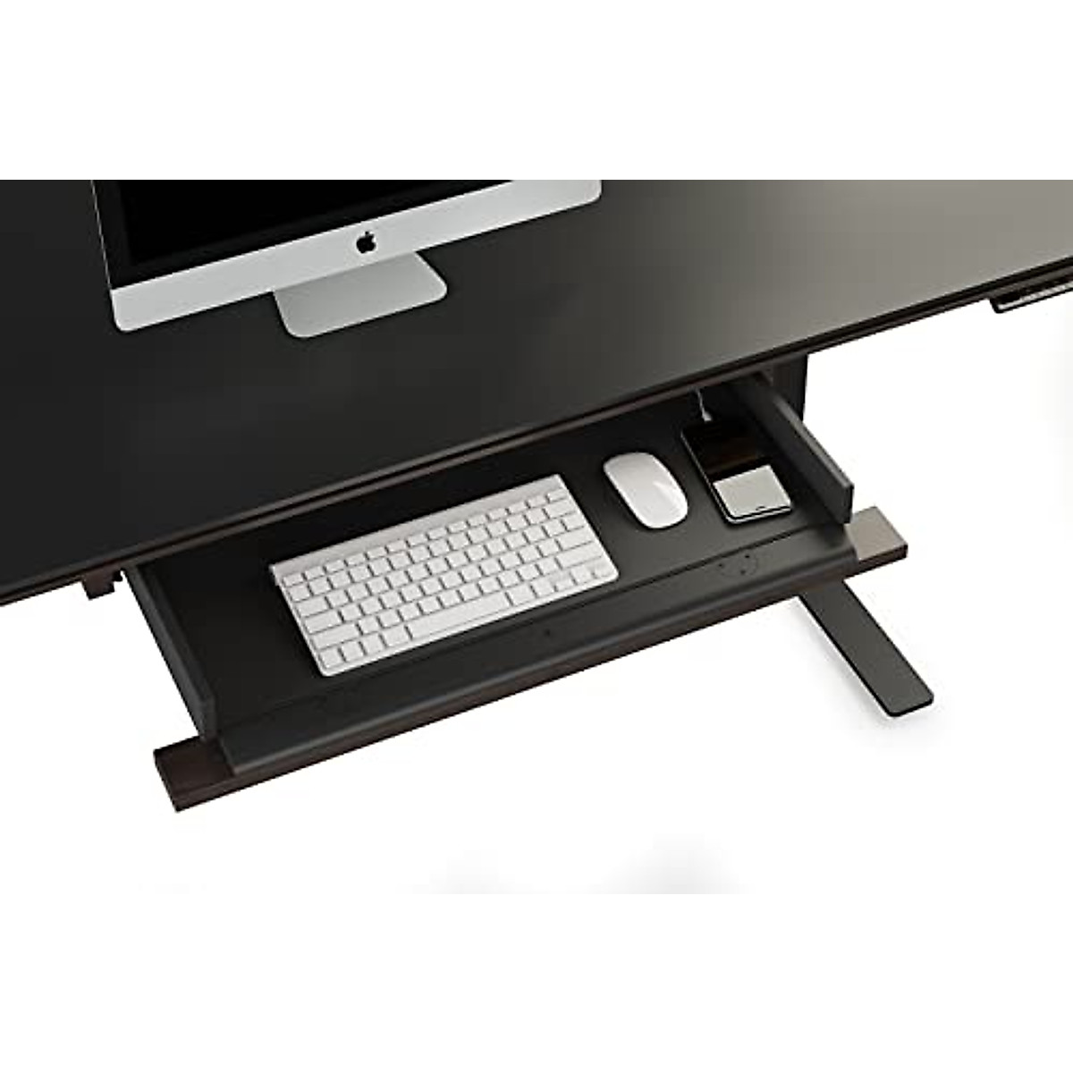 BDI Sequel 6159 Lift Desk Keyboard/Storage Drawer, Charcoal Stained Ash Wood