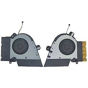 QUETTERLEE Replacement New CPU and GPU Cooling Fan for ASUS ROG Zephyrus GU502GW GU502GV GU502GV-BI7N10 GU502LW GU502LW-BI7N6 GU502LV GU502DU GU502LWS GU502LU GU502GU Series FLGN and FLG9 12V 1A Fan