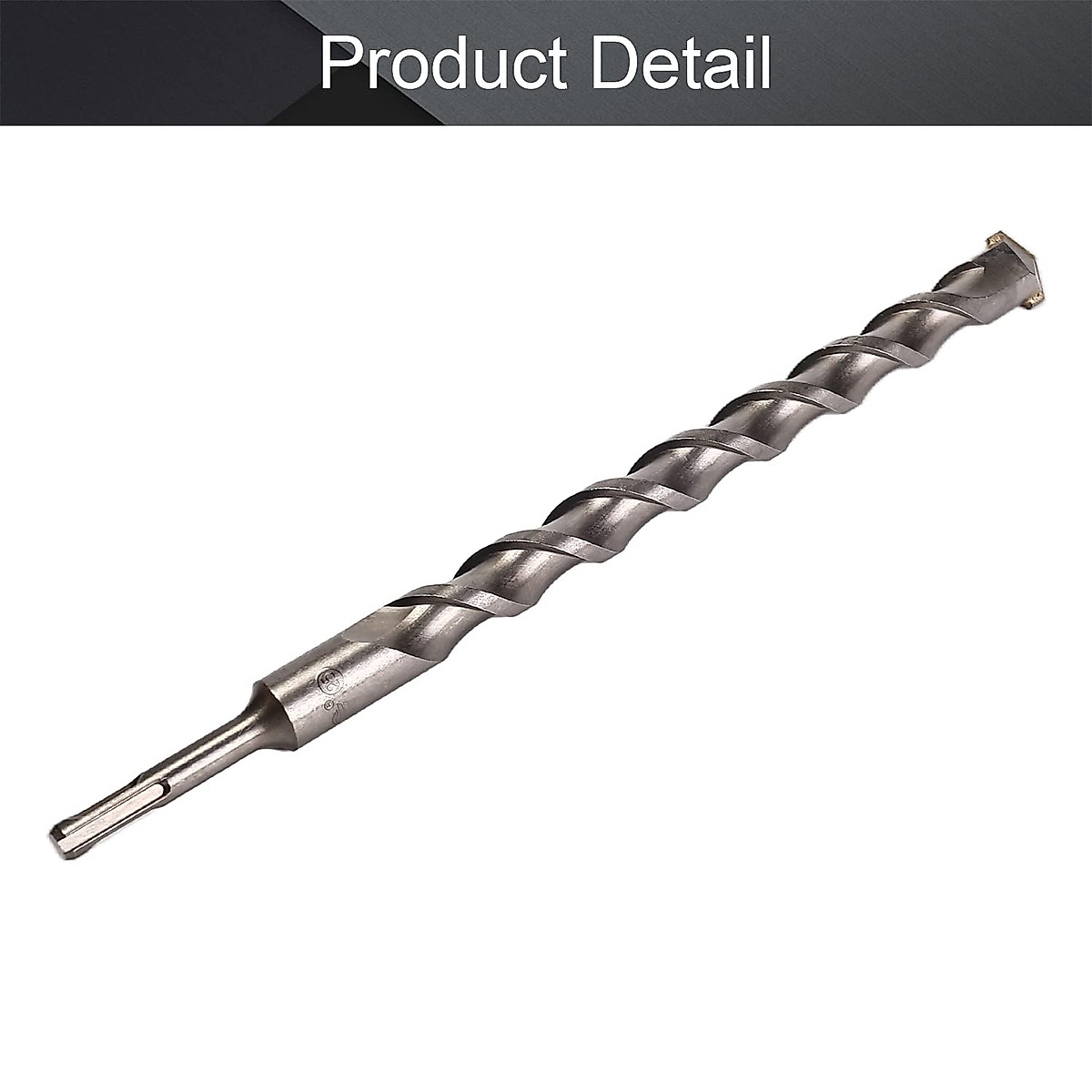 Utoolmart Masonry Drill Bit 25mm x 350mm Carbide Tipped Rotary Hammer Bit 9mm Round Shank for SDS Impact Drill 1Pcs