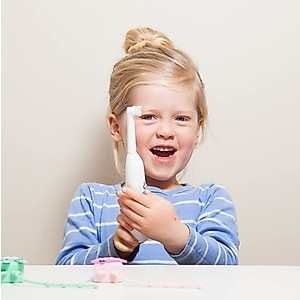 Jack N' Jill Buzzy Brush Kids Electric Musical Toothbrush Replacement Heads - Gentle Cleaning, Extra Soft Bristles, Rotary Design, BPA Free - Kids Replacement Toothbrush Heads (Pack of 2)