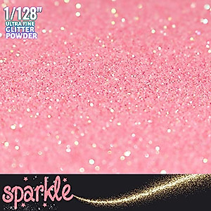 Iridescent Ultra Fine Glitter Powder 7.41Oz/210g Rainbow Resin Glitter PET Flakes Crafts Sequins Epoxy Chips Flakes for Tumblers Slime Making (Taffy Pink)