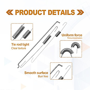 18 PCS Throttle Return Spring Linkage Kit, Carburetor Spring Classification Governor Connecting Rod Speed Control Spring Compatible with 168F, GX160, GX200, 170F, GX210 Honda Clone, Gasoline Engine