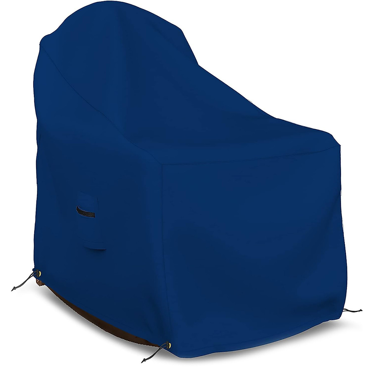 Covers & All Adirondack Chair Cover, 18 Oz Heavy Duty Waterproof UV & Weather Resistant All Season Protector, Outdoor Furniture Cover with Air Vents & Drawstrings (32" W x 34" D x 36" H, Blue)