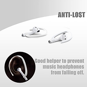 Replacement Airpod Ear Hooks Designed for Apple AirPods 1, 2, 3, Pro and Pro 2 Earbuds Accessories, Anti-Slip, Ergonomic Design, Comfortable Fit for Running, Jogging, Cycling, Gym