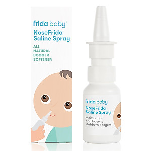 NoseFrida Saline Spray by Frida Baby Saline Nasal Spray To Soften Nasal Passages For Use Before NoseFrida The SnotSucker (0.68 FL OZ)