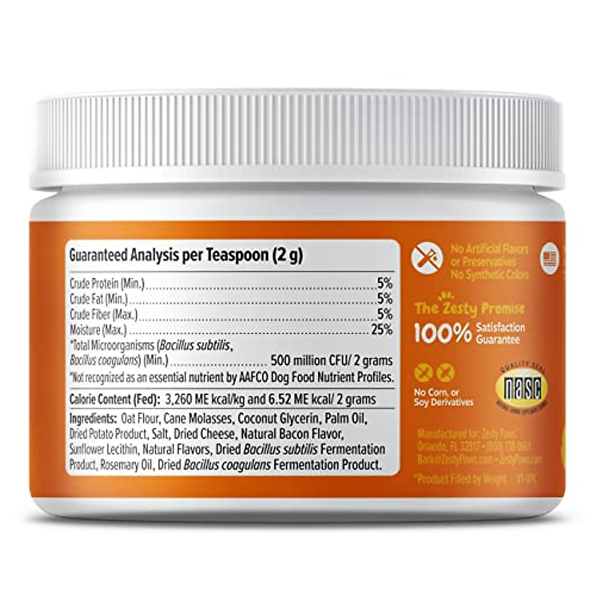 Zesty Paws Pill Wrap Probiotic Paste for Dogs - Immune & Digestive System Support - Bacon Flavor - with DE111 Bacillus subtilis - Pockets Any Pill, Tablet & Capsule for Your Dog - 60 Portions…