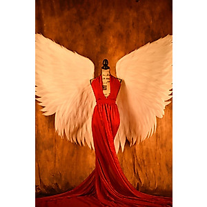 Female Mannequin Adjustable Dress Form-Large Torso Tripod Stand Display，100% Handmade Soft Stretchy，High Density Foam Portable Display Mannequin, for Sewing Dressmaker Jewelry Display(Brown)