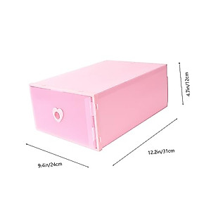 INOOMP 3pcs Box Shoe Storage Box Shoe Box Sneakers Storage Case Underwear Organizer Socks Container Toys Container Loafers Drawer Storage Cabinet Household Locker Men and Women