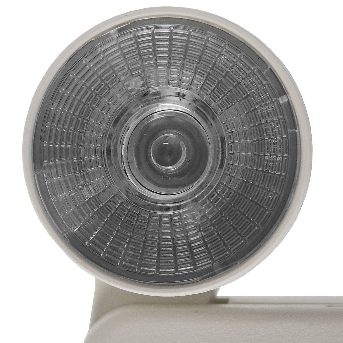 LFI Lights | Compact Combo Red Exit Sign with Emergency Lights | White Housing | All LED | Two Adjustable Round Heads | Hardwired with Battery Backup | UL Listed | (2 Pack) | COMBOC-R