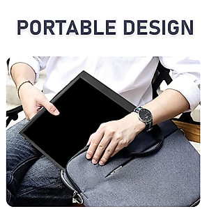 Hogoo Portable Monitor 15.6Inch 1080P Portable Gaming Monitor USB Monitor - Full HD, USB-Powered, Flicker-Free, Tripod Mount, Dual Speakers for Laptop PC Phone PS4/5 Xbox Switch