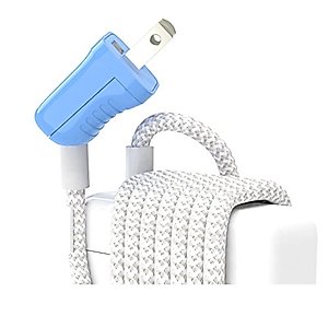 Stella by Ten One Design – Laptop Charging Cord for Apple Adapters with Built-in Cord Management and Illuminating Plug (T1-SPOT-219) – Blue