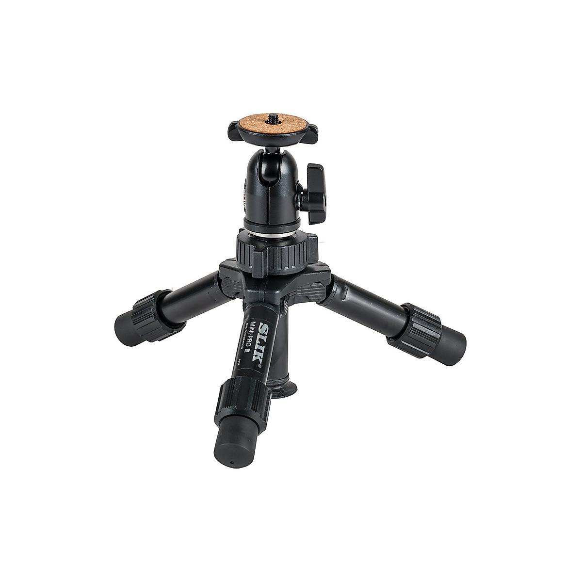 SLIK Mini Pro III Table Top Tripod, 2-Section, Max 10" - Black