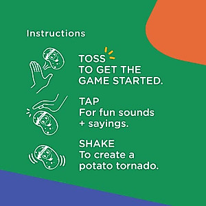 Move2Play, Pass the Potato | Hilariously Wild and Fun Kids Game| Indoor & Outdoor Toy for Kids Ages 4-8, 3, 5, 6, 7+ Year Olds | Preschool & Toddler Birthday Party, Camping, Summer, Travel & Yard Game