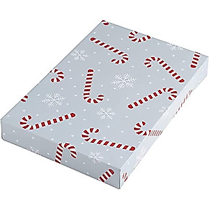 Juvale 24 Pack Christmas Boxes for Gifts with Lids for Presents, Empty Wrap in 4 Designs (3 Sizes)