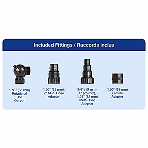 Aquascape 45010 AquaSurge PRO 4000-8000 GPH Water Pump Asynchronous, Smart Control App Ready, Black