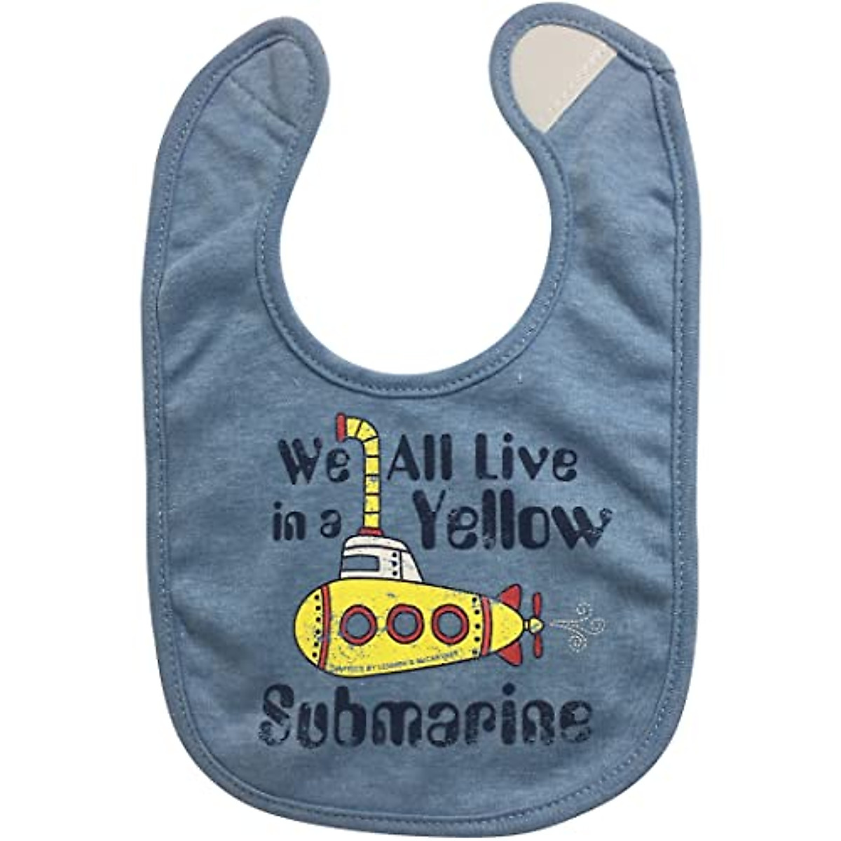 Lyrics by Lennon and McCartney Baby Boys 5 Pack Side Snap Bibs