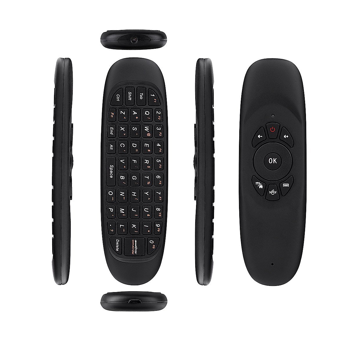 BIFANS Smart Remote Replacement, Fly Air Mouse Multifunctional Remote with Keyboard, Mini Wireless Keyboard & Remote Control for KODI Android Box HTPC IPTV PC Pad Xbox 360 (G64)