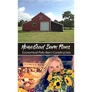 27 Small Farm Barn Designs - Twenty-Seven Optional Layouts - Complete Pole-Barn Building Plans (B11)