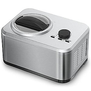 COWSAR Ice Cream Maker,1.6Quart Automatic Ice Cream Maker,No Pre-Freezing,Automatic Ice Cream Maker with Compressor,Frozen Yogurt Machine with Removable Ice Cream Bowl,Keep Cool Function