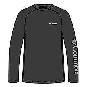 Columbia Men’s PFG Terminal Tackle Destination Long Sleeve, Sun Protection, Red Spark/Georgia, Large