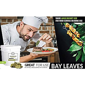 Sweeler, Bulk Bay Leaves, Value Large Bucket Size for Food Service & Home Use, 8 Ounces (1 Pack)