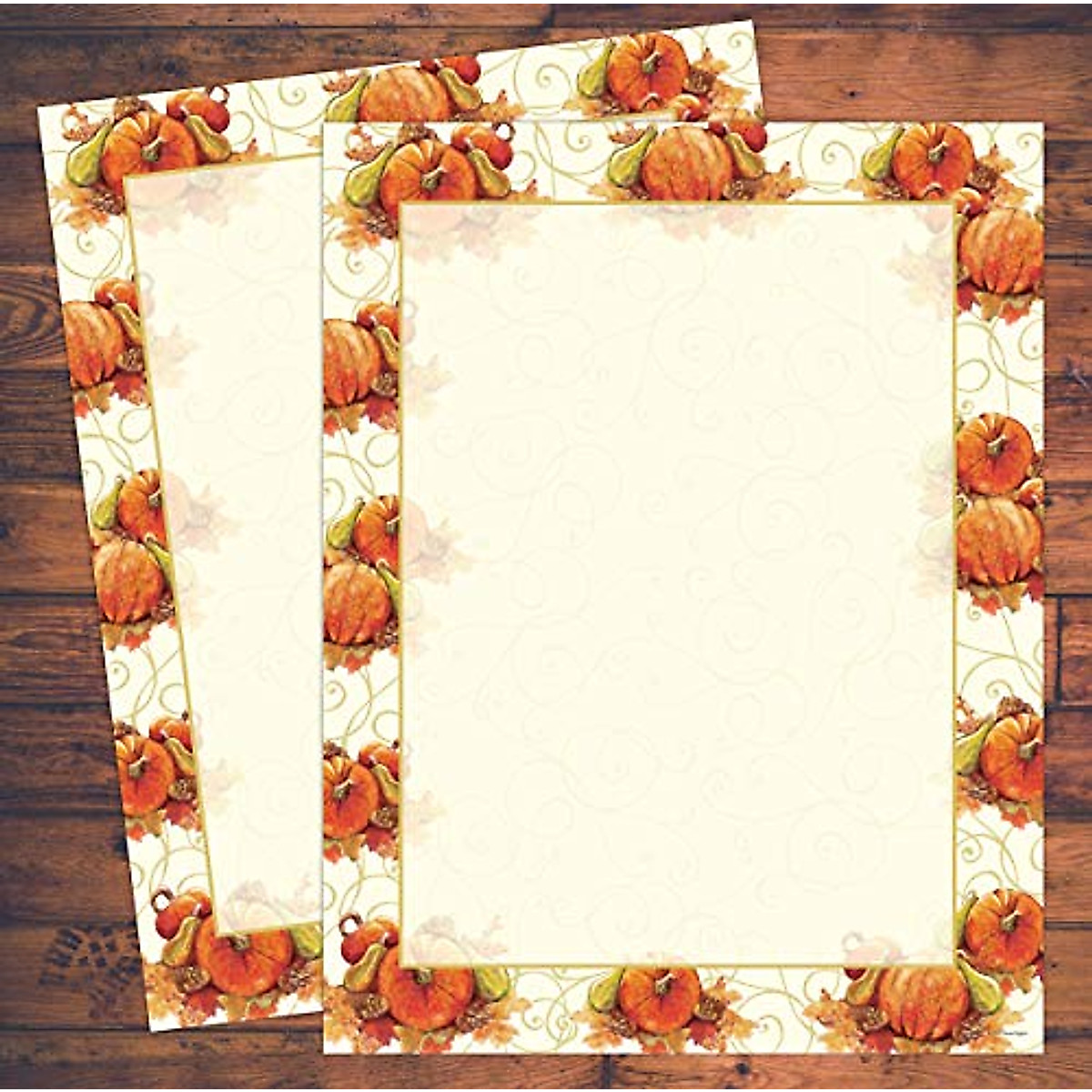 Great Papers! Stationery Letterhead, Fall Pumpkins, 8.5" x 11", 80 count (2013292)