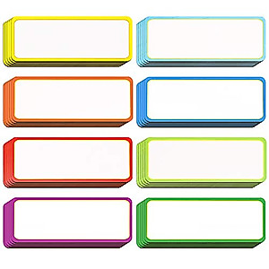 Magnetic Dry Erase Labels Name Plate Tags Flexible Magnetic Label Stickers for Whiteboards Refrigerator Crafts (40)