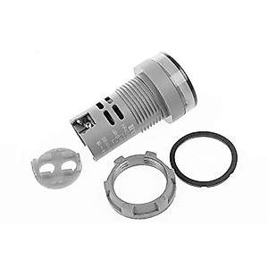 NOYITO 80-500V AC Digital Voltmeter 110V 220V 380V Red Green Yellow Blue White LCD Digital Display Small Round Head (Pack of 2) (White)