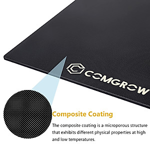 Comgrow Creality Ender 3 3D Printer and 2PCS Upgraded Tempered Glass Plate with Bed Clips 235 * 235mm