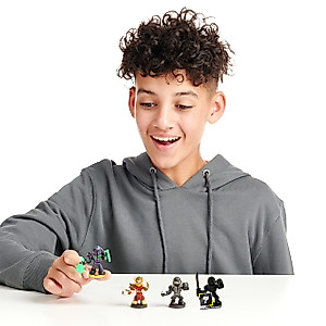 Akedo Ultimate Arcade Warriors - Warrior Collector 4 Pack - 3 Mini Battling Action Figures: Darksting, Axel & Nightblade and one Hidden Mini Battling Action Figure!, Multicolor (14251)