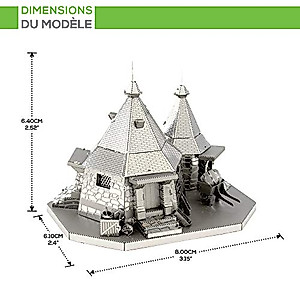 Fascinations Metal Earth Harry Potter Metal Earth Hagrid's Hut 3D Metal Model Kit