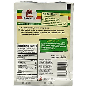 Lawry's Original Spaghetti Sauce Mix 3 pack