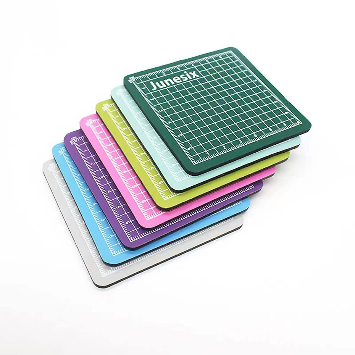 4PCS Mini Cutting Pad Self Healing Craft Mat Small Sewing Cutting Mat Non-Slip Mini Cut Board for Scrapbooking Quilting Sewing Accessories Green