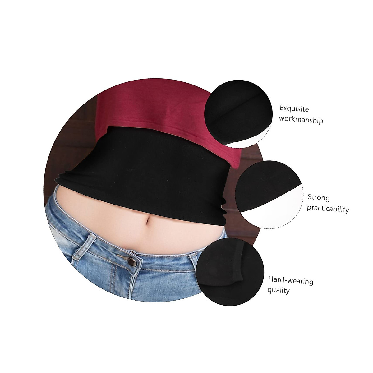 Healeved 3pcs waist support waist warmer waist strap comfy brace massaging heating pad Sweat Band Strap Lumbar Support Belt Stabilizer Lumbar Belt Lumbar Warmer massage waistline