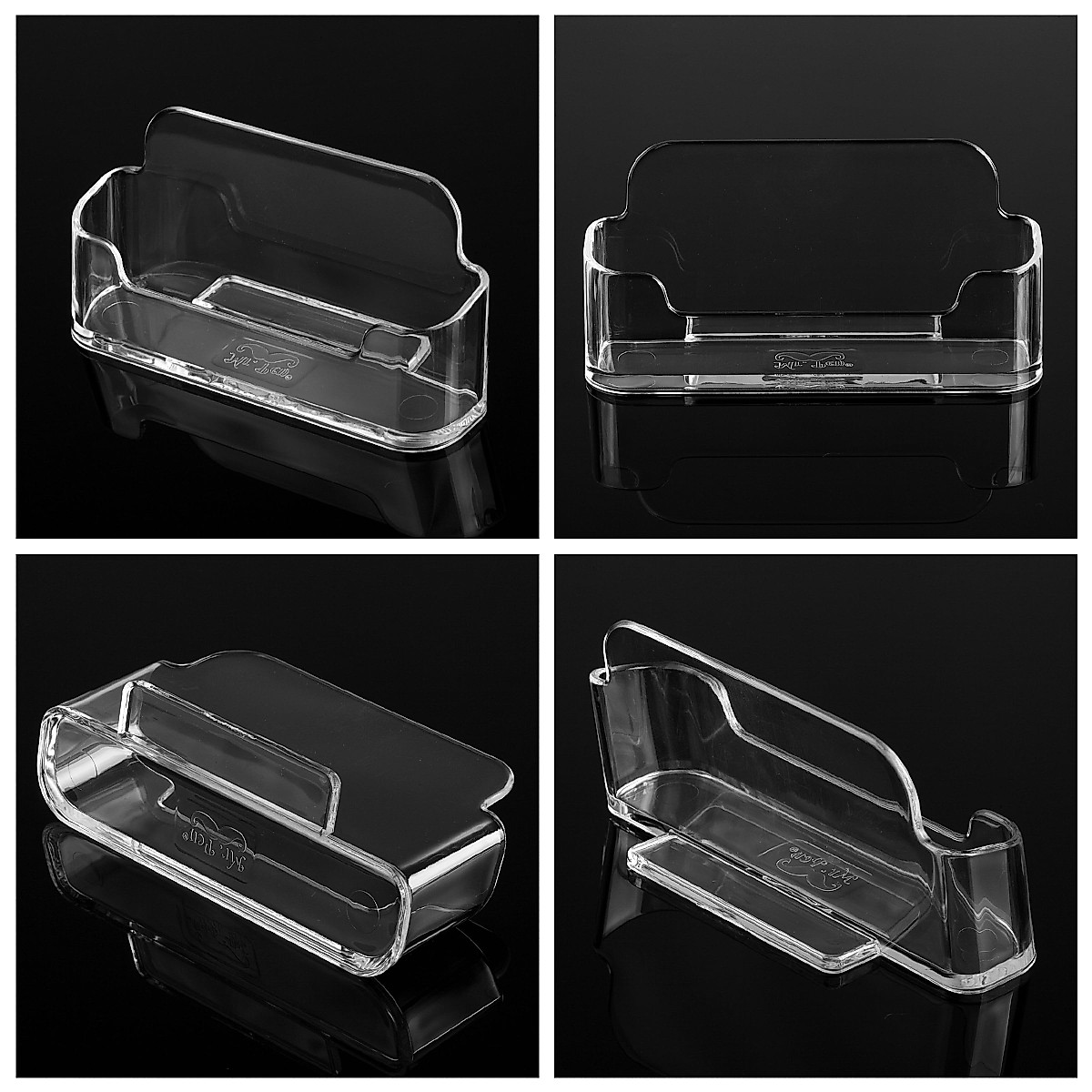 Mr. Pen- Acrylic Business Card Holder, 3 Pack, Plastic Business Card Holder, Business Card Display, Card Holder for Business Cards, Business Card Holder Stand, Business Card Holders for Desk.