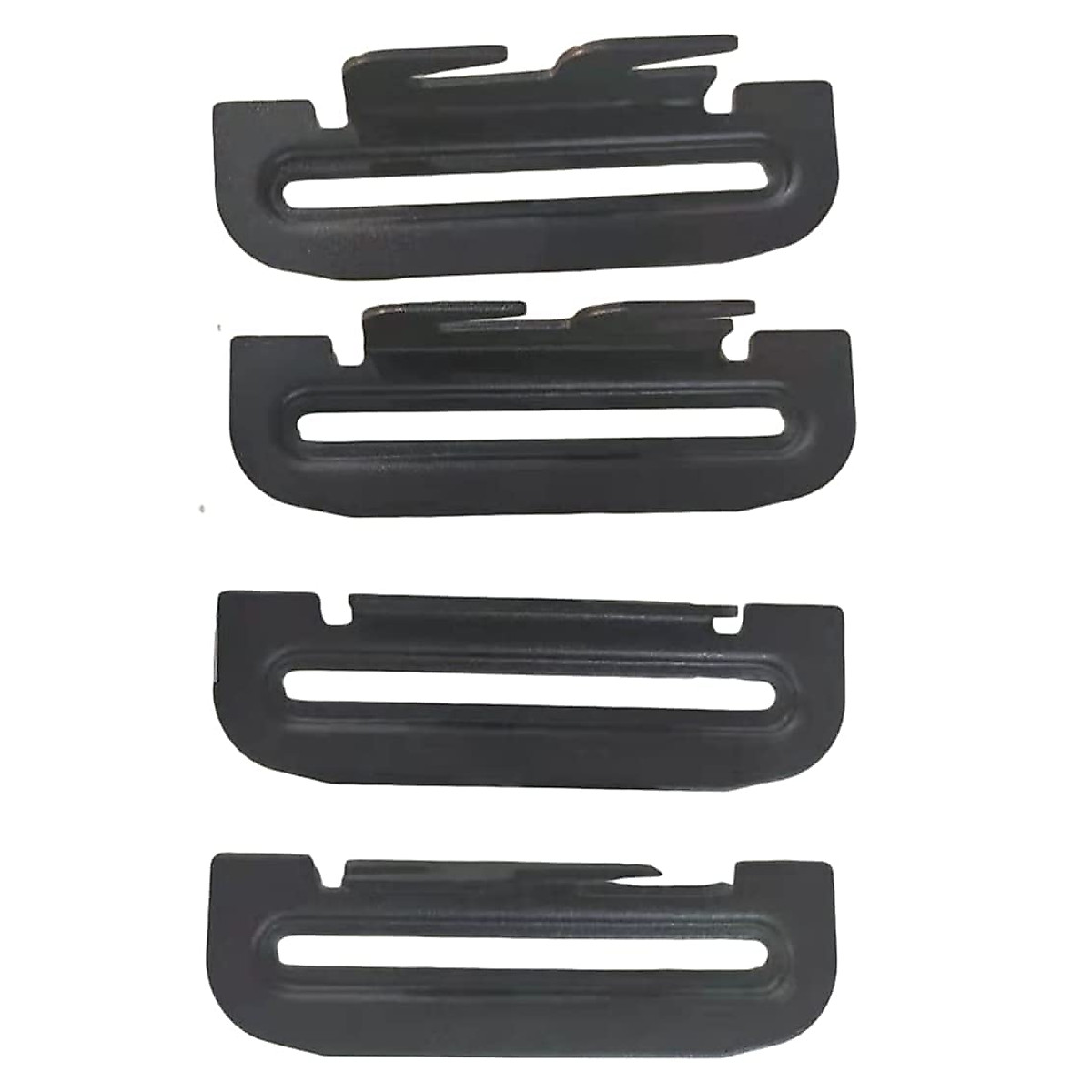 First Choice Products #35 Hook Plate Conversion Kit for Bolt-On Frame to Hook-On Headboard and Footboard - Pack of 4, Black