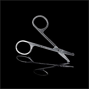 MANSCAPED® Shears 2.0 Tempered Stainless Steel Men's Nail Kit, Fingernail Clippers, Safety Scissors, Tweezers and Nail File, Travel Manicure Pedicure Set, 4-Piece Luxury Grooming Kit with Compact Case