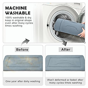 JoicyCo Large Dog Bed Crate Pad Mat 42in Washable Non-Slip Bottom Pet Bed Cat Beds Mattress Kennel Pad